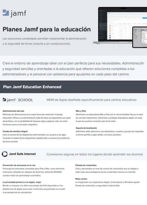 Planes Jamf para la educación | Educación | Planes de precios
