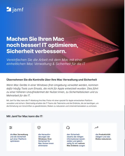 Jamf for Mac - Sichere und einfache Mac Verwaltung in Unternehmen