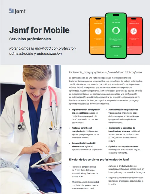 Jamf for Mobile - Servicios profesionales - Administra, protege y ...