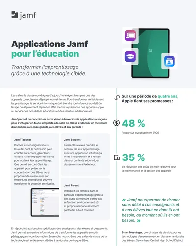 Des technologies scolaires qui autonomisent les enseignants et les élèves | Jamf