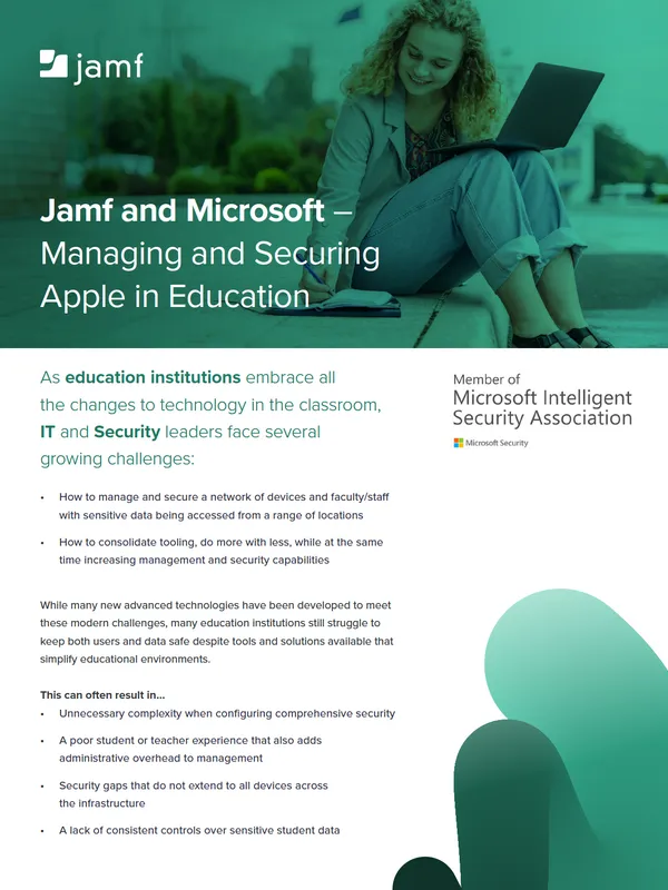 Apple Enterprise Management with Jamf and Microsoft in education