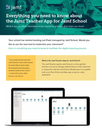 Everything you need to know about the Jamf Teacher App