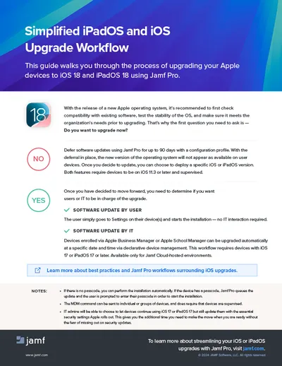 Simplified iPadOS and iOS Upgrade Workflow | Jamf Simplified iPadOS and iOS Upgrade Workflow | Jamf