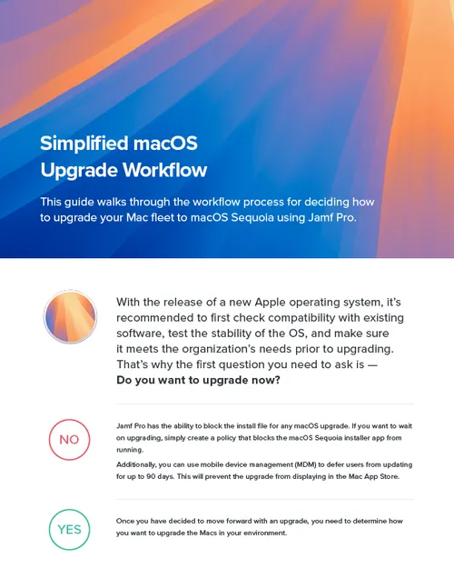Simplified macOS Upgrade Workflow | Jamf Pro