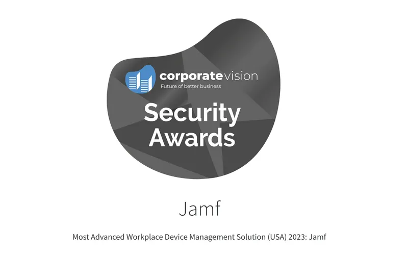Jamf Earns Corporate Vision’s 2023 Security Award | Jamf