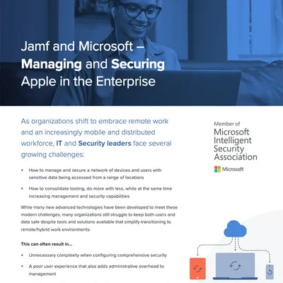 Apple Enterprise Management with Jamf and Microsoft