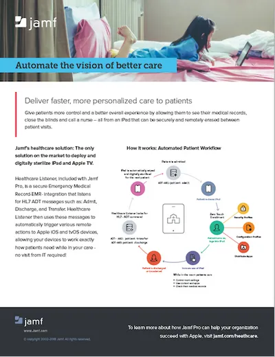 Jamf Pro for Patient Bedside | Jamf