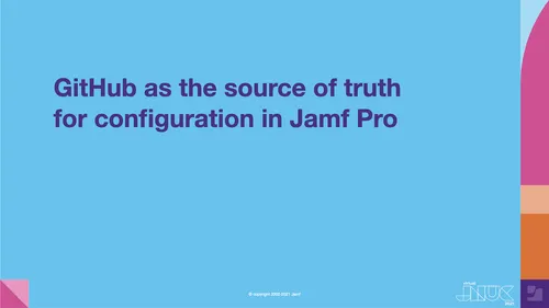 Using a GitHub repository for Jamf Pro configuration files