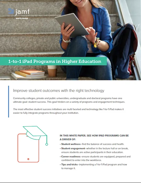 1-to-1 iPad programs in higher education | Jamf | Blog