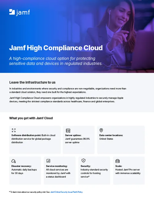 Jamf High Compliance Cloud