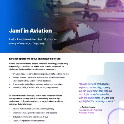 Jamf in Aviation | Jamf