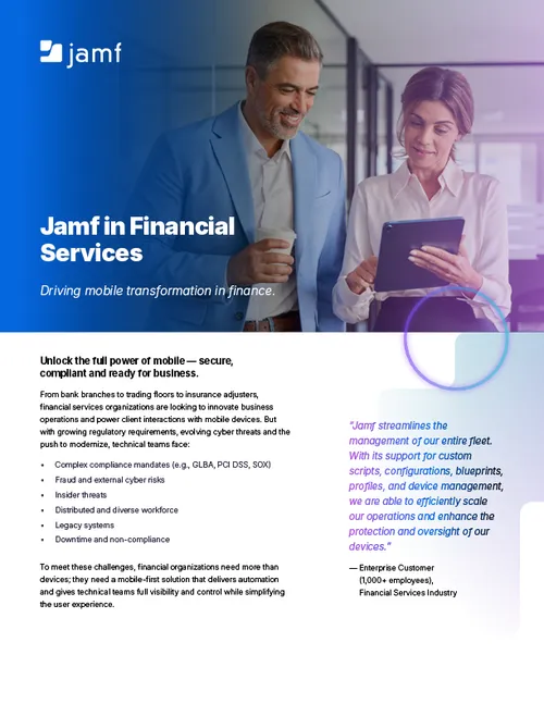 Jamf in Financial Services
