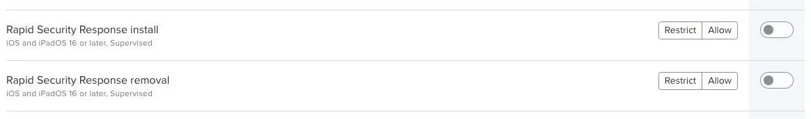 How to take advantage of Apple Rapid Security Response.
