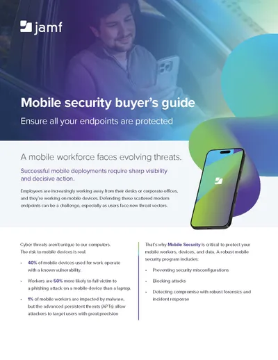 Jamf Mobile Security Buyer’s Guide