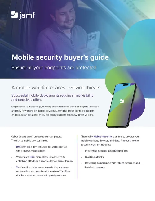 Jamf Mobile Security Buyer’s Guide