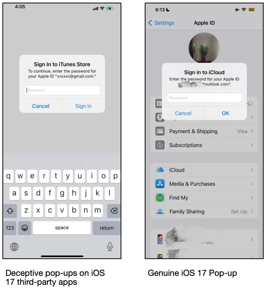 Phishing for credentials: iOS pop-up deception through sideloaded apps ...