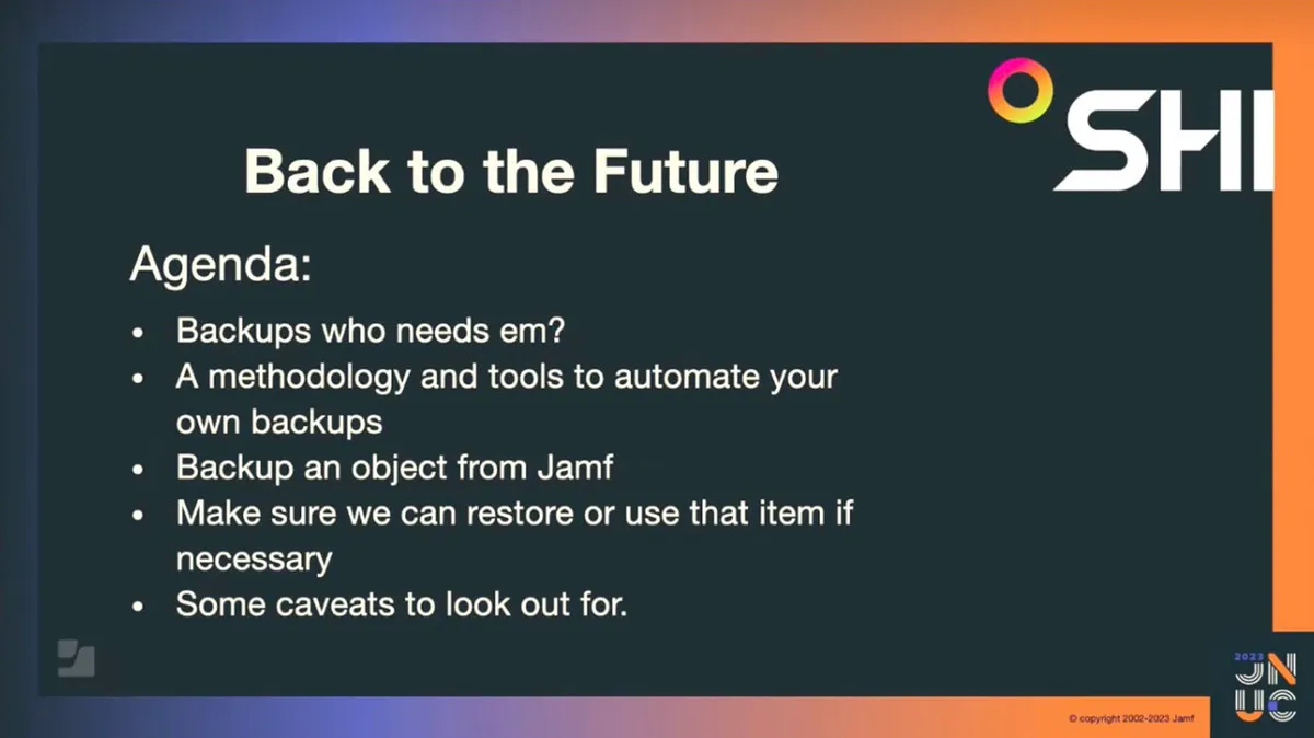 Automate backing up most of your Jamf Pro objects