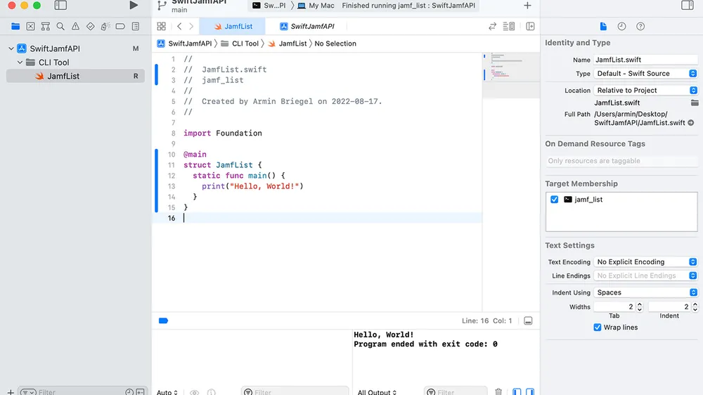 How To Use Jamf Pro Api With Apple S Swift Mac Admin Command Line Tools