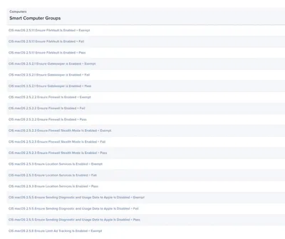 Implement Center of Internet Security (CIS) with Jamf