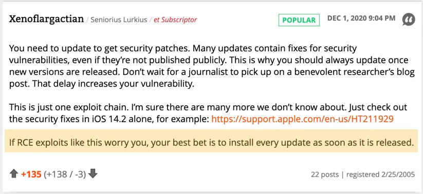 Even for iPhone, patch fast and often | Jamf | Blog