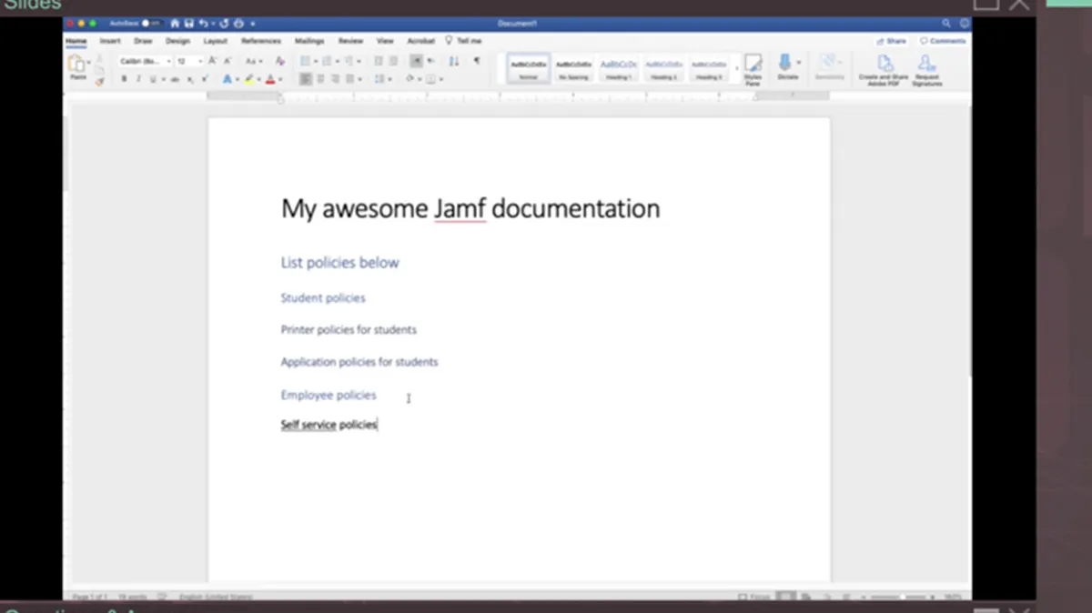 How to document Jamf Pro | JNUC 2020 | Jamf