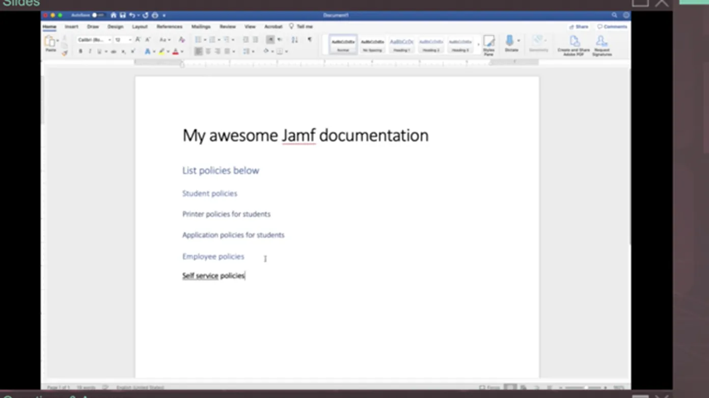 How to document Jamf Pro | JNUC 2020 | Jamf