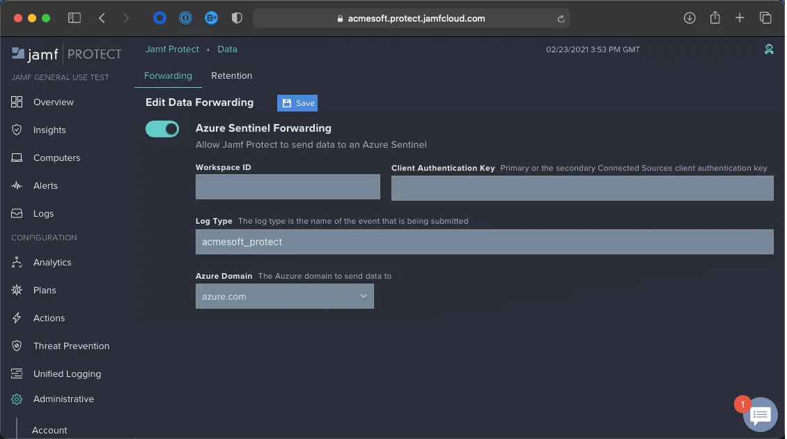 New Azure Sentinel and Jamf Protect integration announced | Jamf | Blog