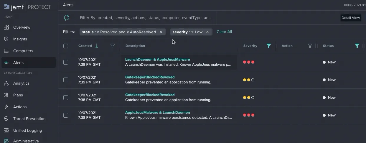 Prioritized Security Alerts and Collaboration | Jamf Protect