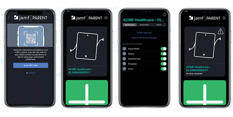 Jamf in Healthcare IT security. Re-provisioning iOS and iPadOS workflows