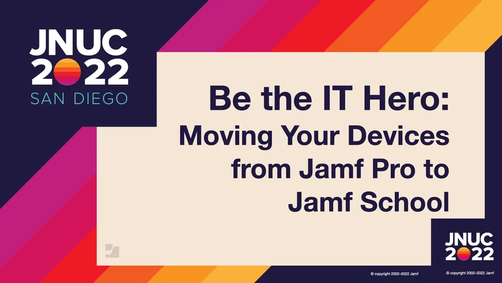 Jamf Pro to Jamf School migration