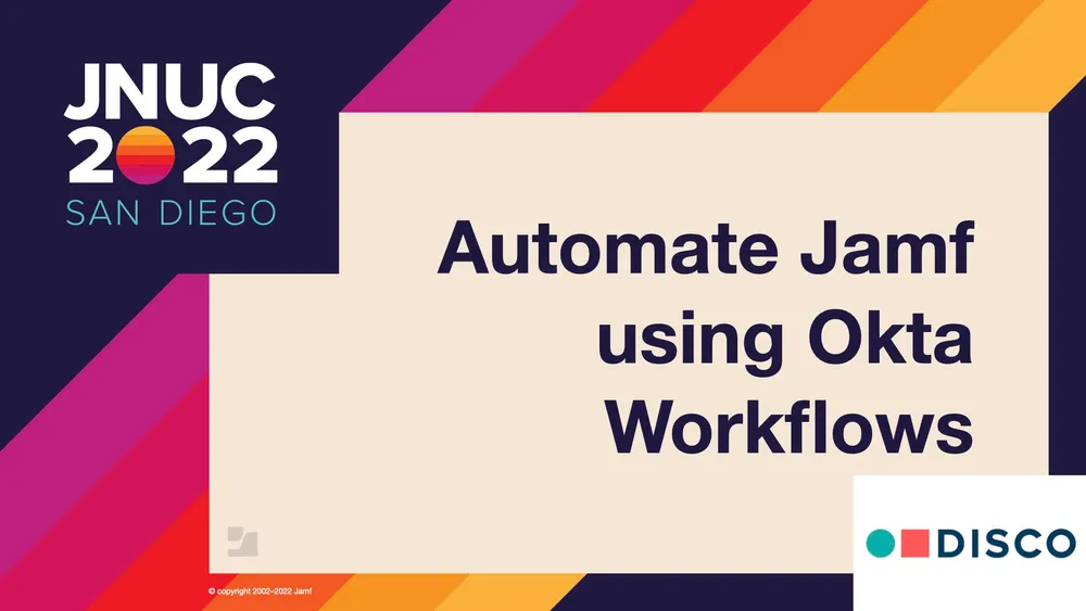 Jamf and Okta identity workflows