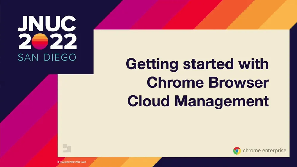 Chrome browser management. Up-level it with Google and Jamf