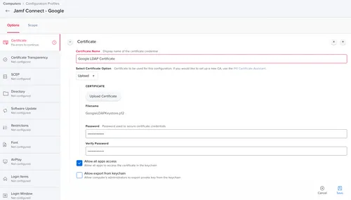 Keeping passwords in sync with Google Cloud and Jamf Connect