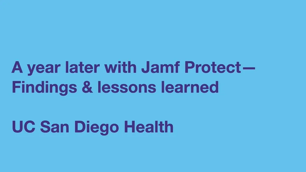 Mac endpoint protection. Findings after deploying Jamf Protect