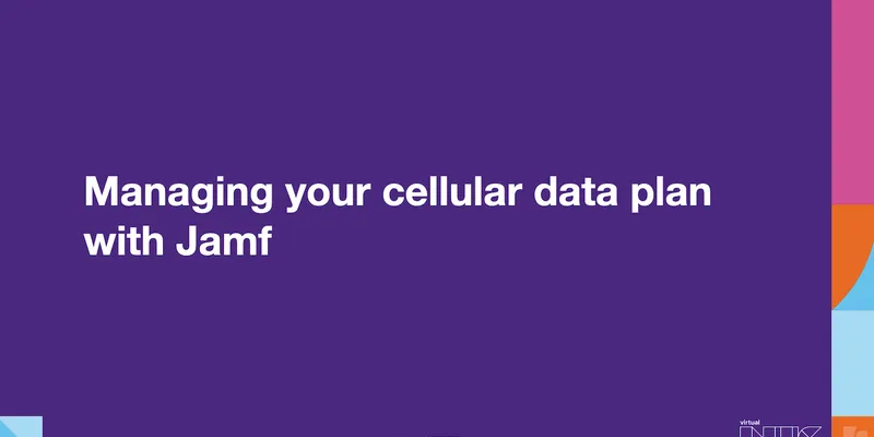 iPad management: How to activate cellular data plans with Jamf solutions.