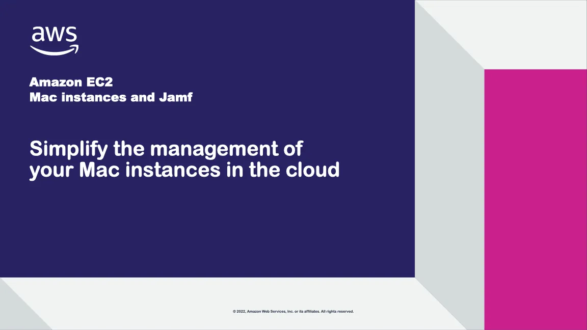 Automate the Enrollment of EC2 Mac Instances into Jamf Pro