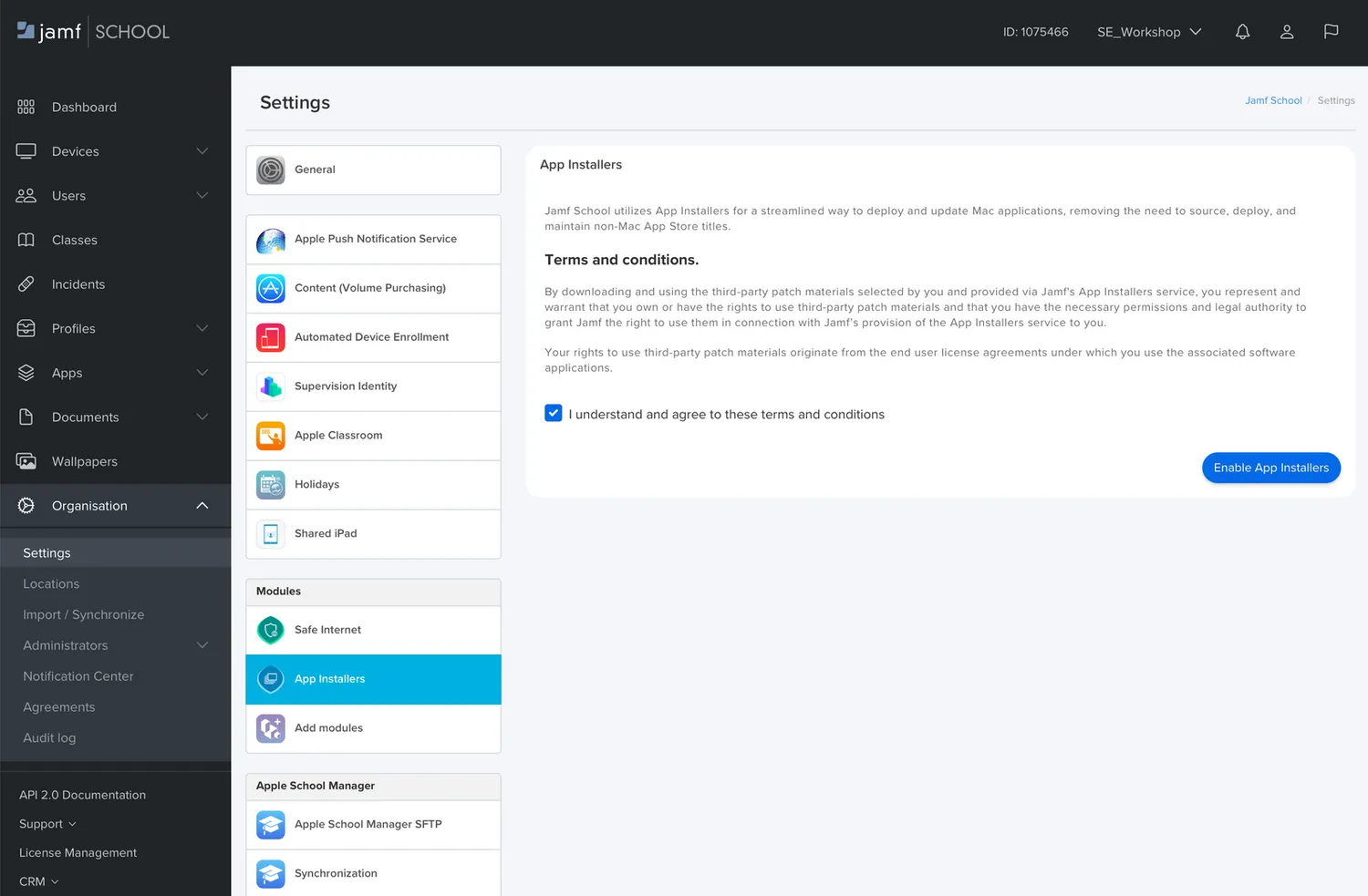 App Installers for Jamf School