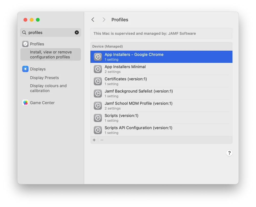 App Installers for Jamf School