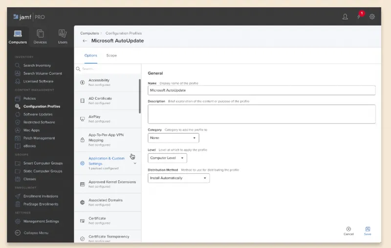 Master Configuration Profiles with Jamf Manifests