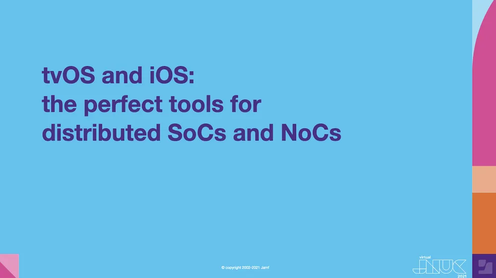 Digital signage and managed Apple devices in remote enterprise management