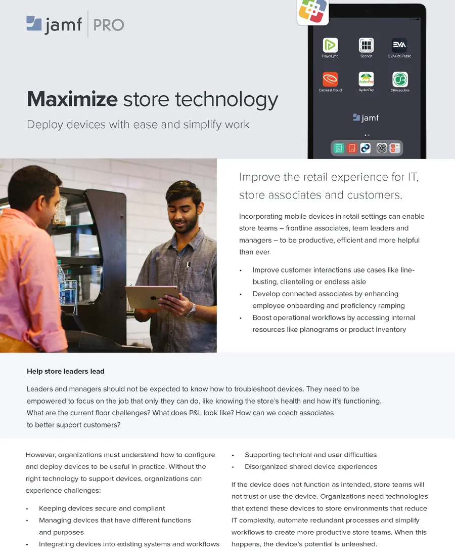 Jamf Pro for retail | Jamf