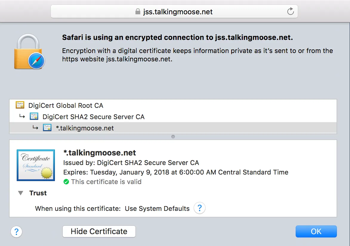 Use Keychain Access to create an SSL certificate for your JSS | Jamf