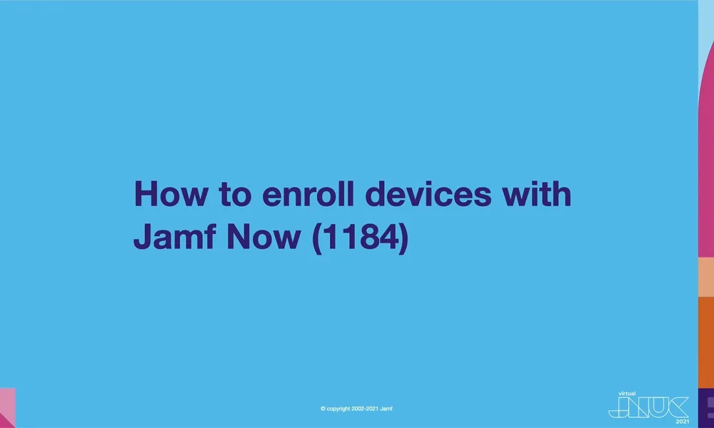How to enroll devices with Jamf Now | JNUC 2021 | Jamf