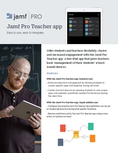 Jamf Teacher helps teachers using Jamf Pro