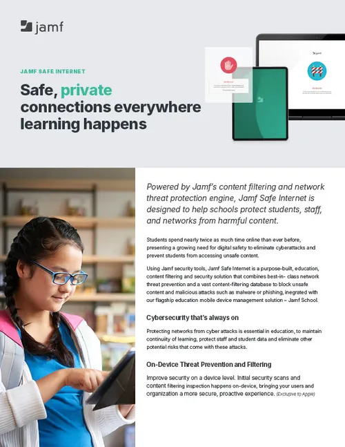 Education network threat protection and content filtering | Jamf Safe Internet