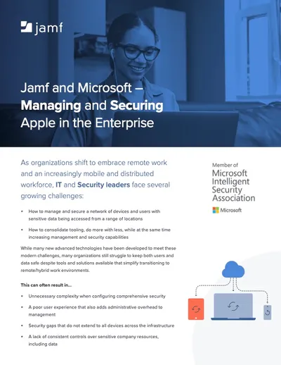 Apple Enterprise Management with Jamf and Microsoft