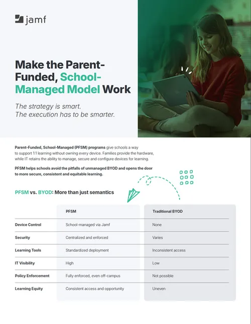Make Parent-Funded, School-Managed Work in K–12 | Jamf