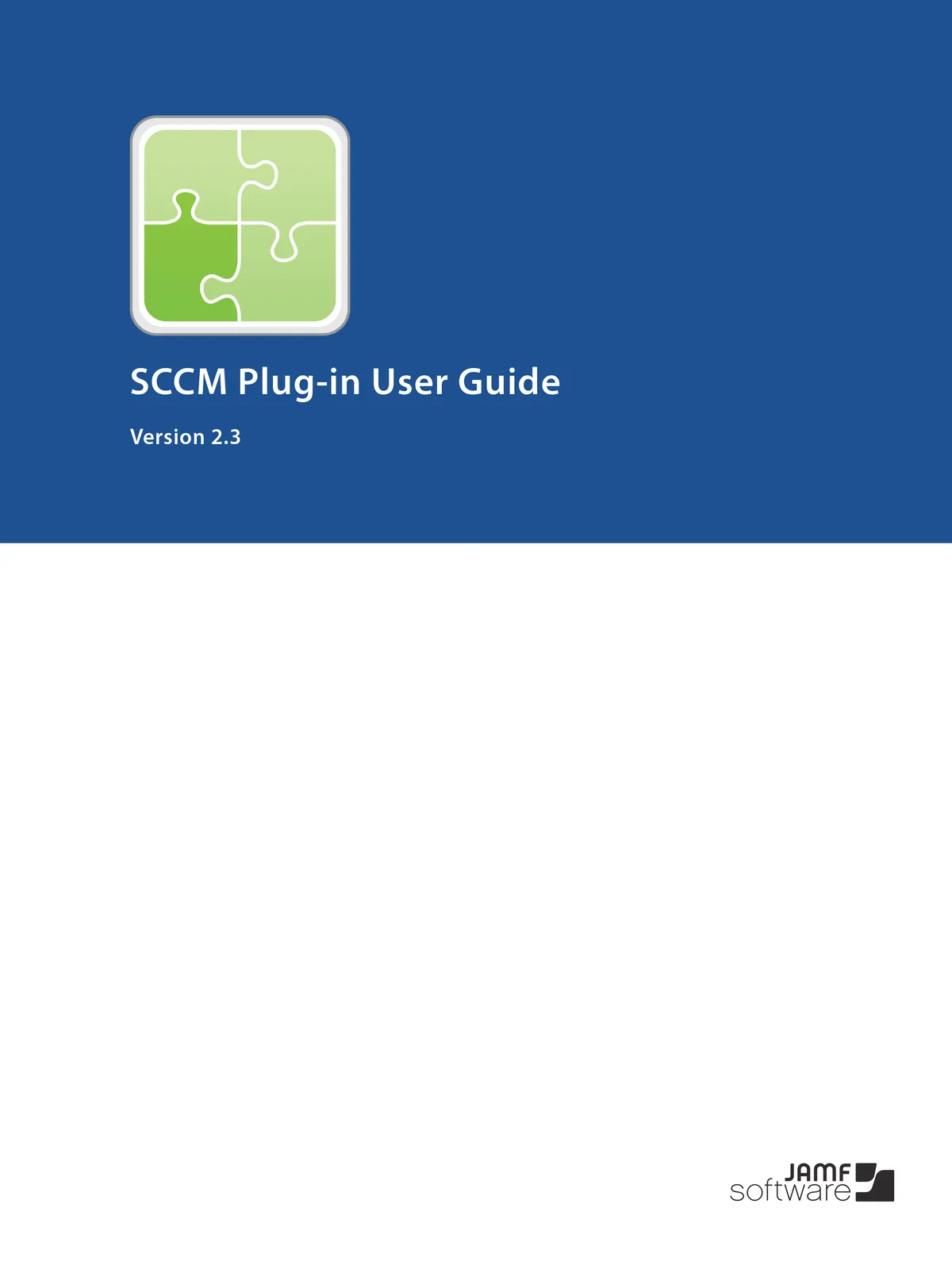 SCCM Plug-In User Guide, Version 2.3 | JAMF Software