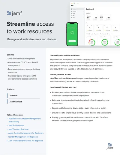 Manage and Authorize Users and Devices | Manage and Secure | Jamf
